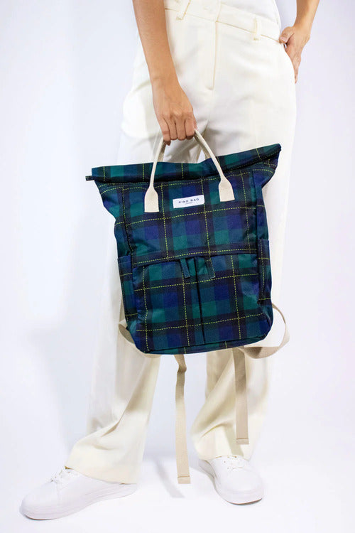 Backpack Medium Kind Bag Tartan – Earth to Life